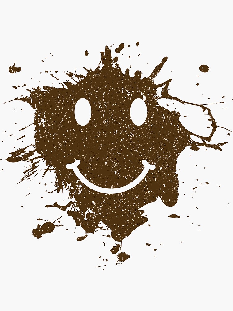 "Vintage Mud Smiley" Sticker for Sale by medallion | Redbubble