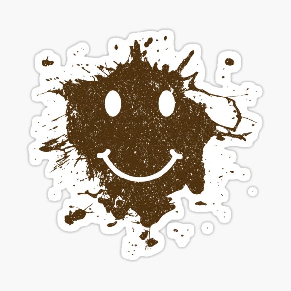 "Vintage Mud Smiley" Sticker for Sale by medallion | Redbubble