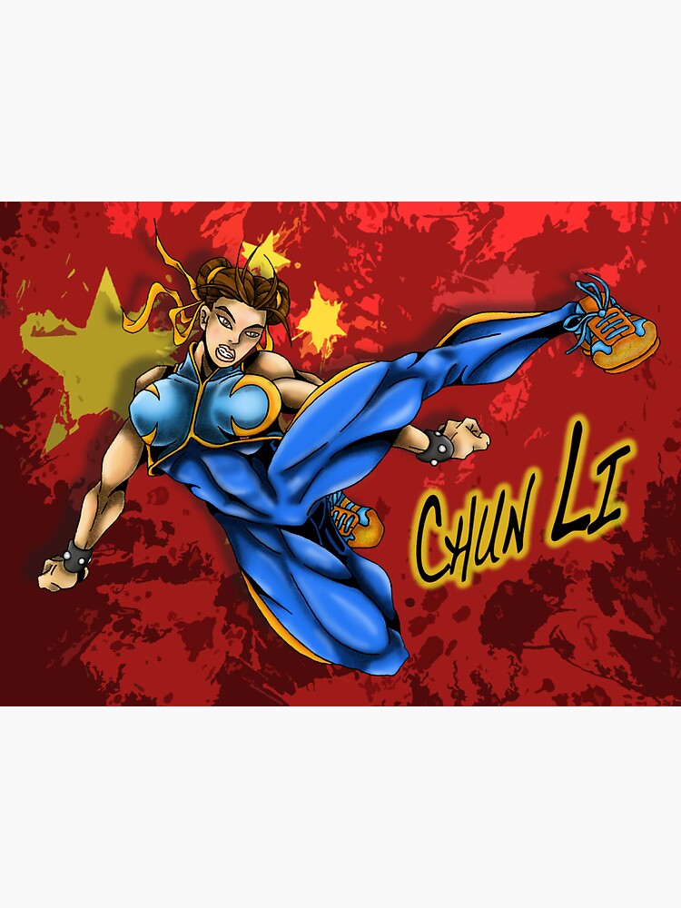 "Chun Li" Sticker by rigosworld | Redbubble