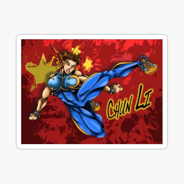 "Chun Li" Sticker by rigosworld | Redbubble