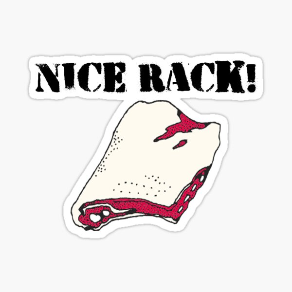 "Nice Rack" Sticker for Sale by shakeoutfitters | Redbubble