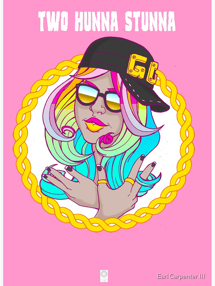 "Two Hunna Stunna" Sticker for Sale by earlcarpenter | Redbubble