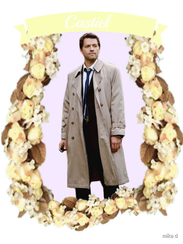"Castiel" Sticker by MikaylaDeBerry | Redbubble