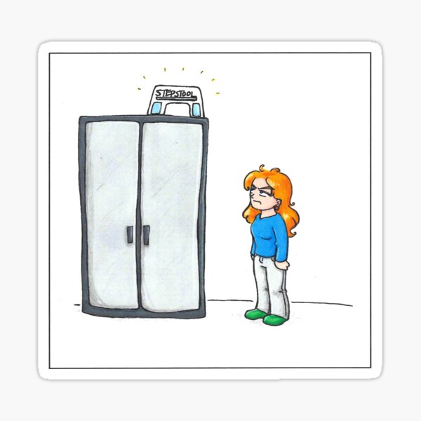 "Short Problems" Sticker by Jezunya | Redbubble