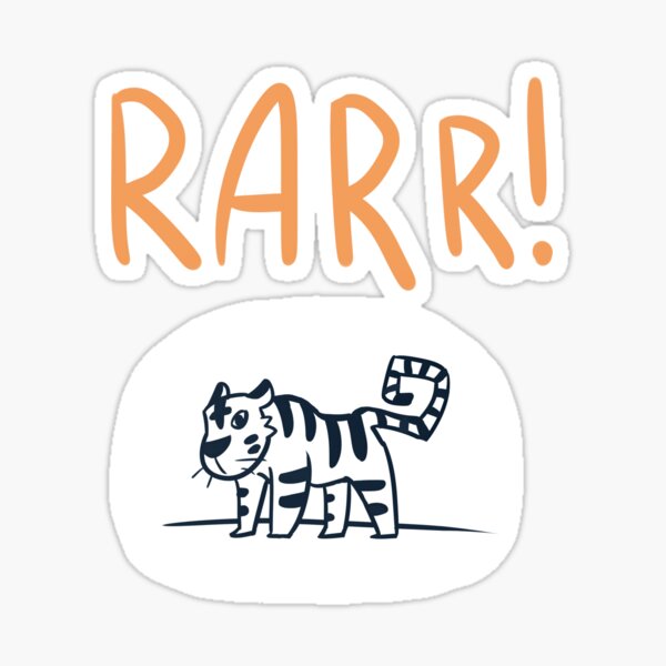 "RARR" Sticker for Sale by Thunar | Redbubble