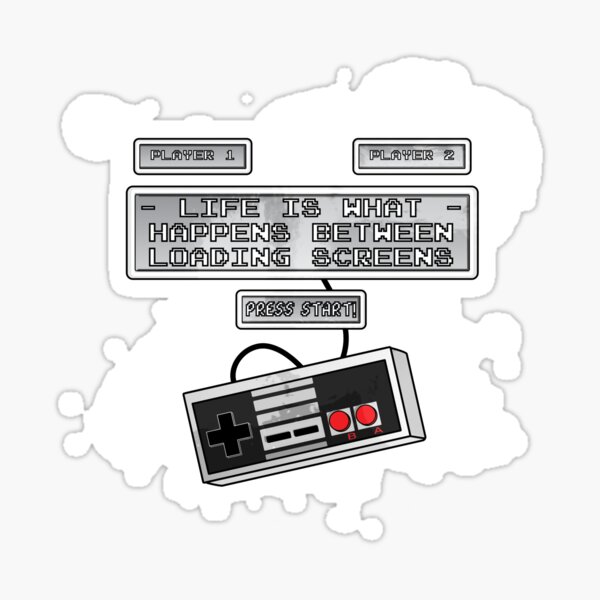 "Gamer Life" Sticker by beanzomatic | Redbubble
