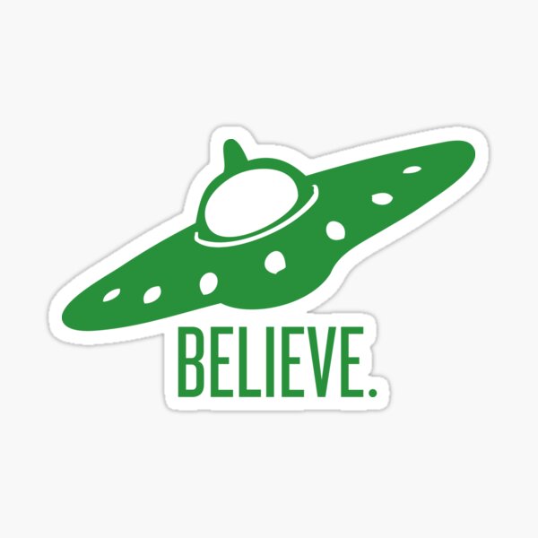 "I Believe" Sticker for Sale by supernate77 | Redbubble