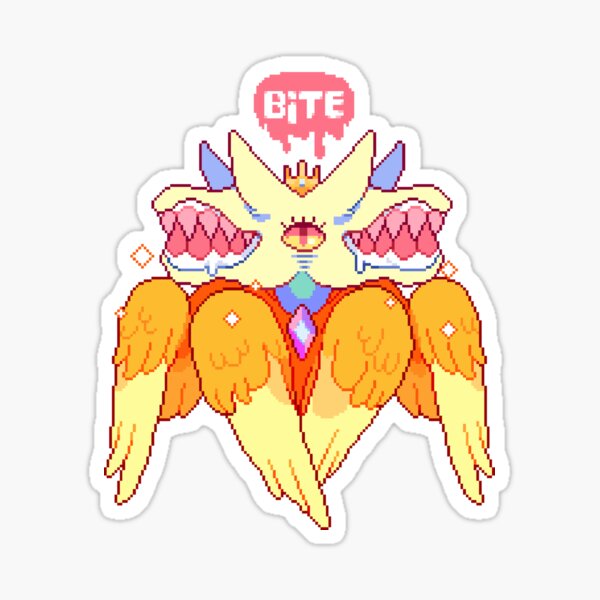 "BITE" Sticker for Sale by ands | Redbubble