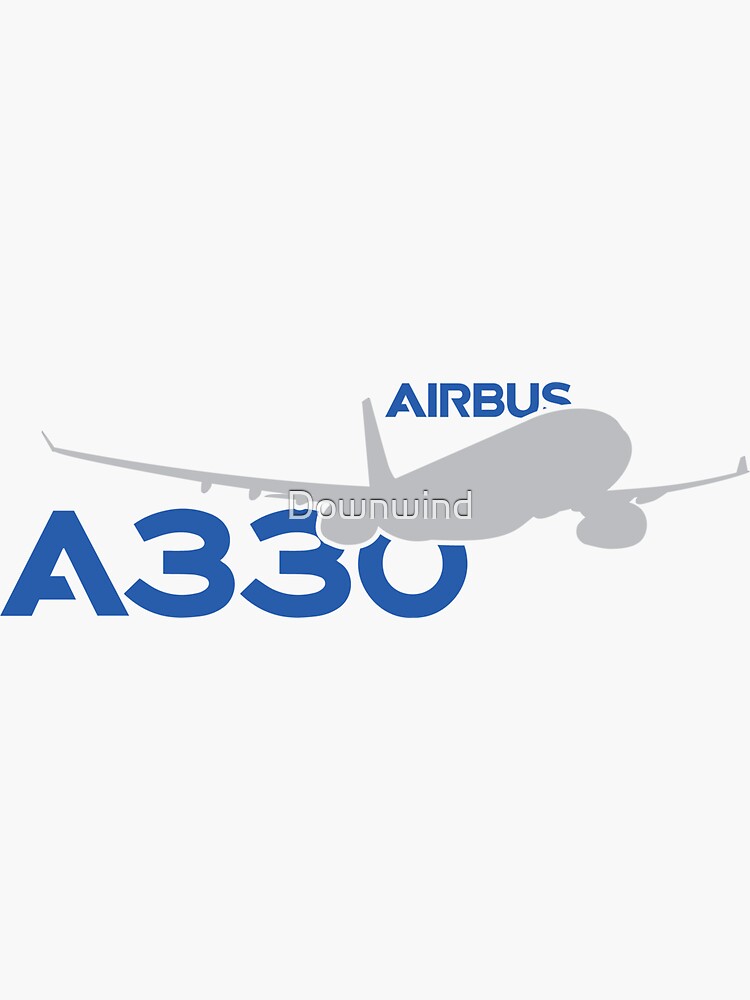 "AIRBUS A330" Sticker for Sale by Downwind | Redbubble