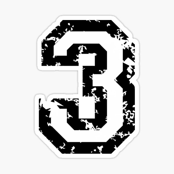 Jersey Number Stickers | Redbubble