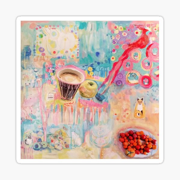 "a heartful cup of java" Sticker for Sale by TobinEckian | Redbubble