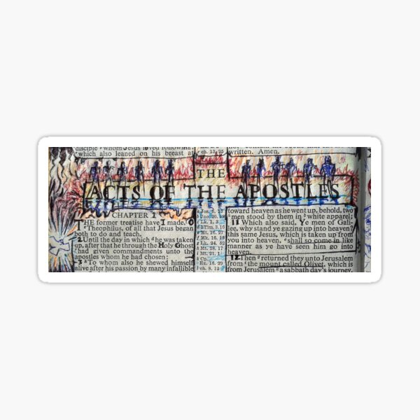 "ACTS OF THE APOSTLES" Sticker for Sale by Calgacus | Redbubble