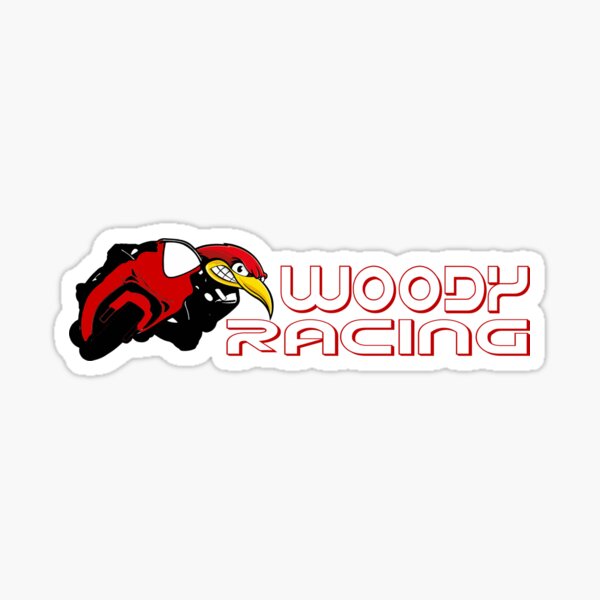 "Woody Racing Logo" Sticker for Sale by Fobrocks | Redbubble
