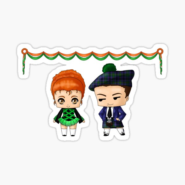 "Irish Chibis" Sticker for Sale by artwaste | Redbubble