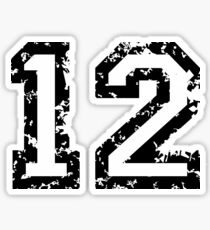 Number 12 Stickers | Redbubble