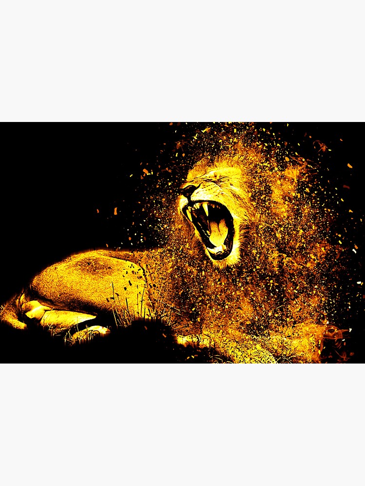 "Lion roar" Sticker for Sale by Toruko13 | Redbubble