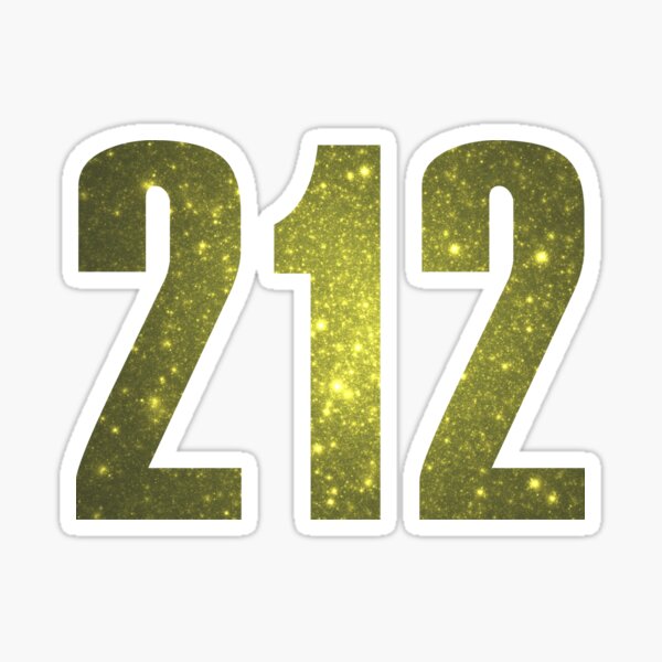 "212 New York [Gilded Galaxy] | Phone Area Code Shirts" Sticker for ...