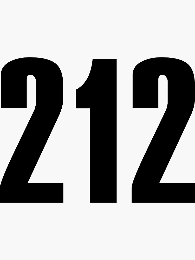 "212 New York | Phone Area Code Shirts" Sticker by FreshThreadShop ...