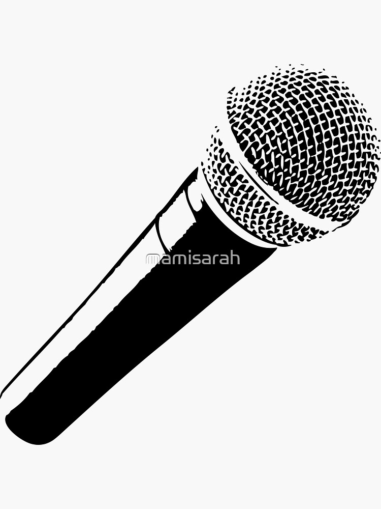 "Clean microphone" Sticker for Sale by mamisarah | Redbubble