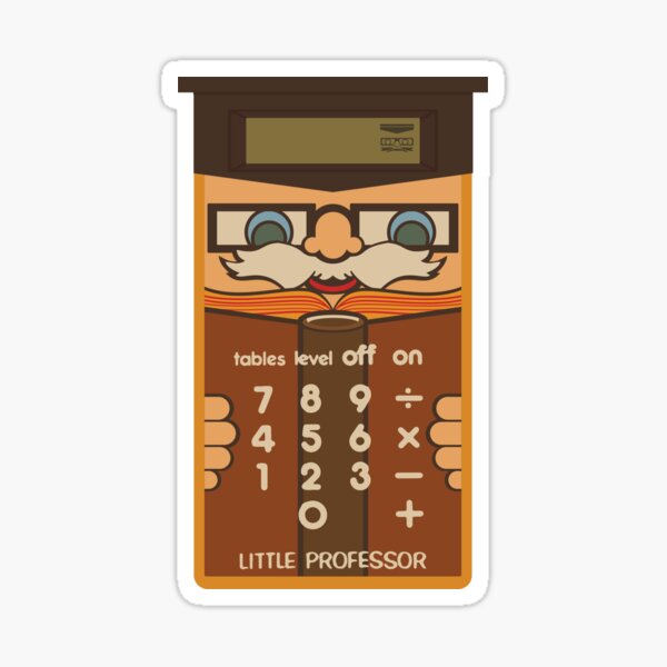 "Little Professor" Sticker for Sale by chwbcc | Redbubble