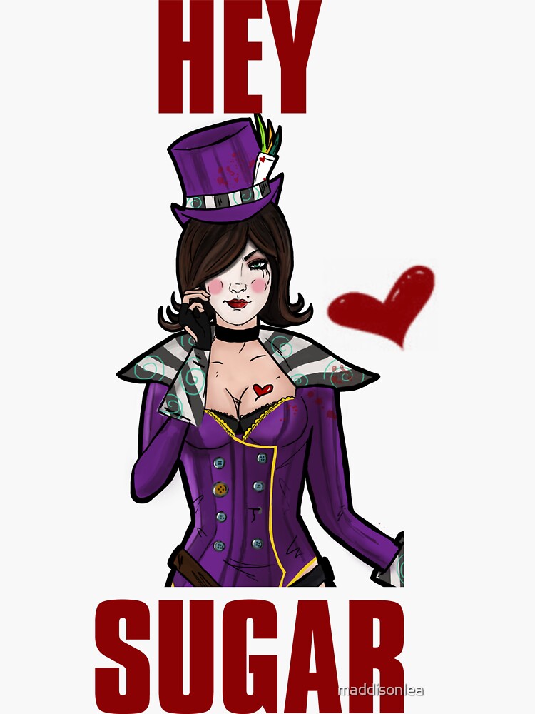 "Hey Sugar" Sticker for Sale by maddisonlea | Redbubble