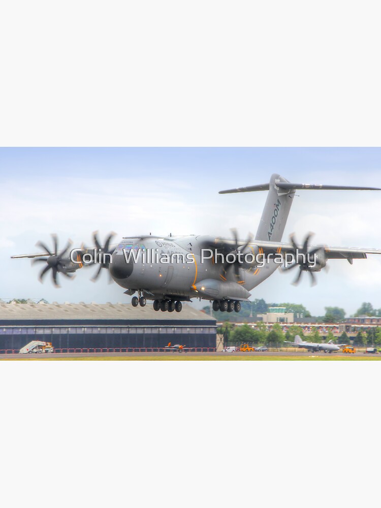 "Airbus A400M Atlas Landing - Farnborough 2014" Sticker by Arrowman ...