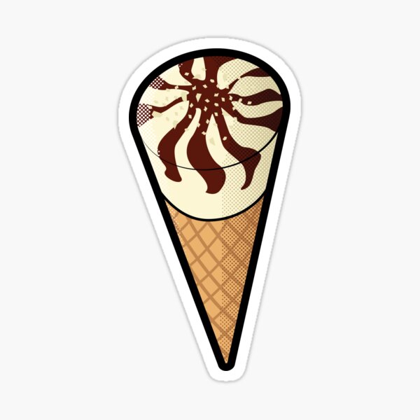 "Cornetto" Sticker by undeadorange | Redbubble