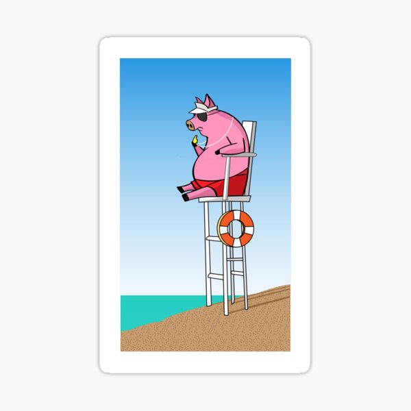 "Pig On Duty" Sticker for Sale by titestreet | Redbubble
