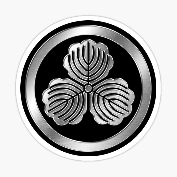 "Shima Clan Kamon Silver Chrome" Sticker for Sale by Takeda-art | Redbubble