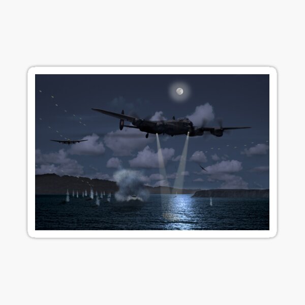 "Dambusters Martins attack run" Sticker for Sale by AviationPrints ...