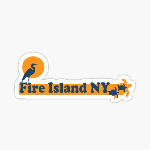 "Fire Island - New York." Sticker for Sale by America Roadside. | Redbubble