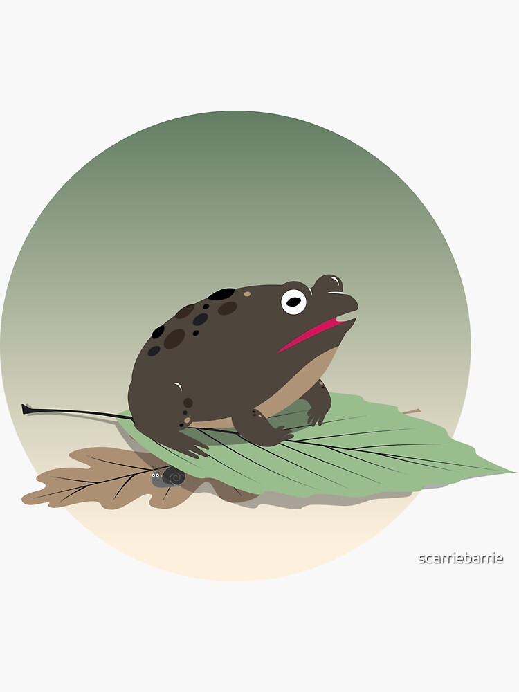 "Toadally awesome." Sticker by scarriebarrie | Redbubble