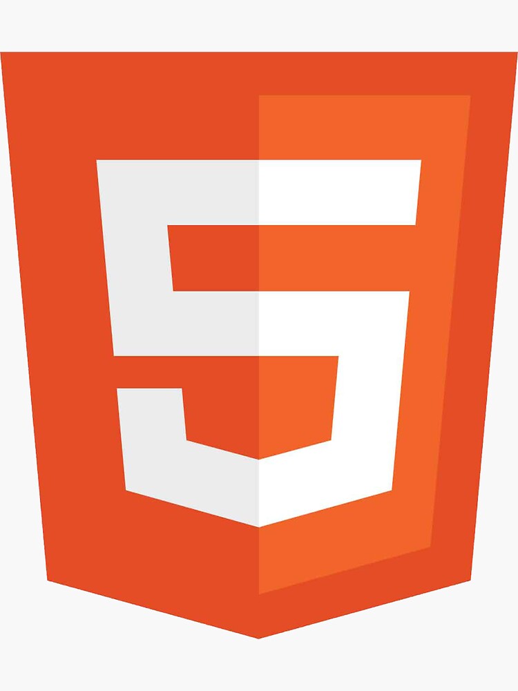 "HTML5 Logo" Sticker for Sale by mhensley | Redbubble