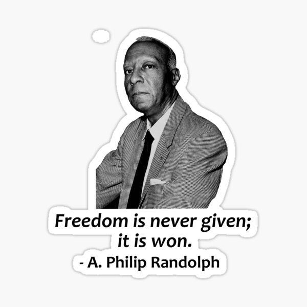"A. Philip Randolph" Sticker for Sale by BlackMatters | Redbubble