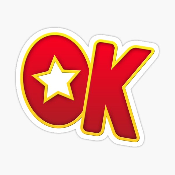 "Shirt #34 / 100 - OK DK" Sticker for Sale by ryandeel | Redbubble