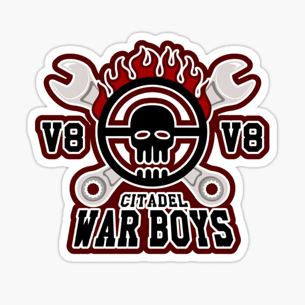 "Citadel War Boys sports shirt" Sticker by PunkSharkDesign | Redbubble