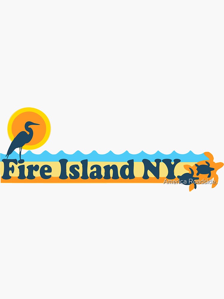 "Fire Island - New York." Sticker for Sale by ishore1 | Redbubble