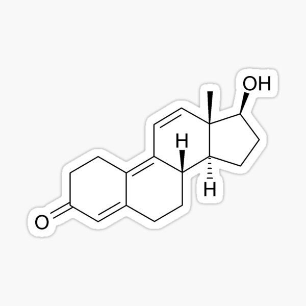 "Trenbolone molecule" Sticker for Sale by misc | Redbubble