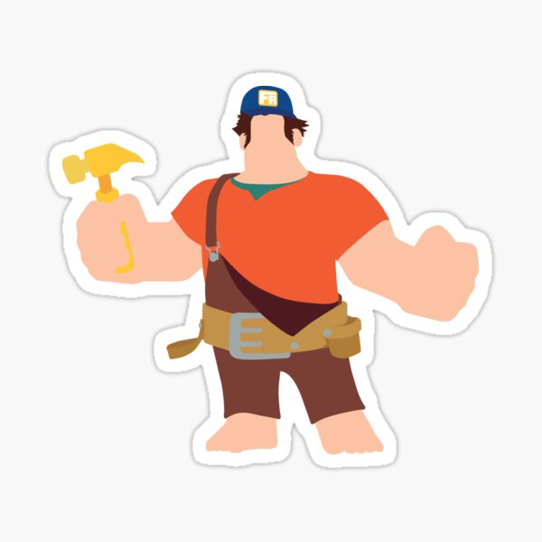 "Fix-It Ralph" Sticker by FieryTiger | Redbubble