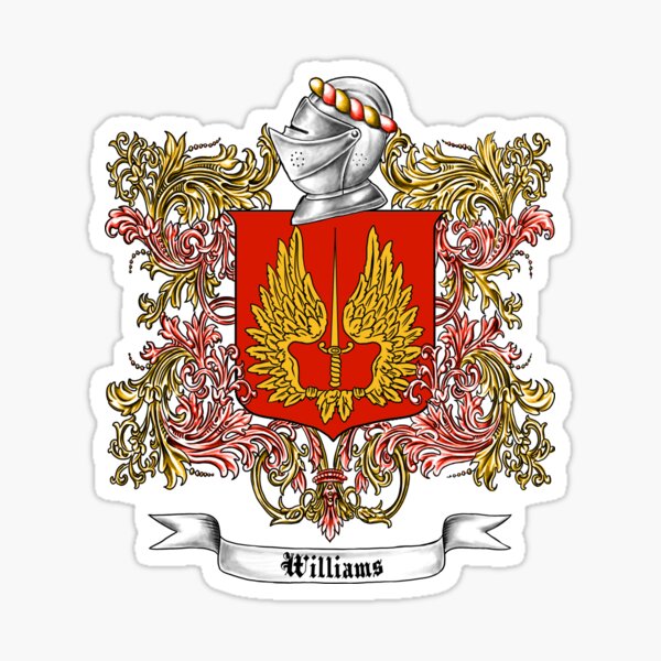 "Williams Family Crest 3" Sticker for Sale by atomicblizzard | Redbubble