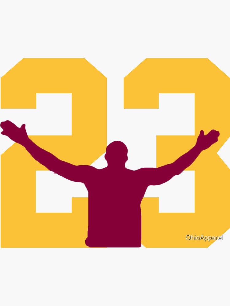 "No. 23" Sticker by OhioApparel | Redbubble