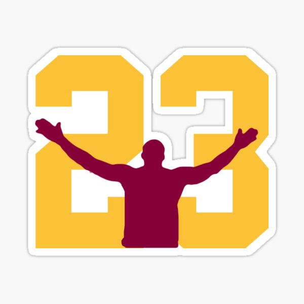 "No. 23" Sticker by OhioApparel | Redbubble