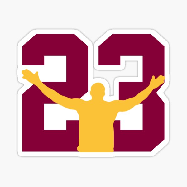 "No. 23 (alternate colors)" Sticker by OhioApparel | Redbubble