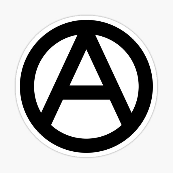 "Anarchy Symbol" Sticker by BenjiKing | Redbubble