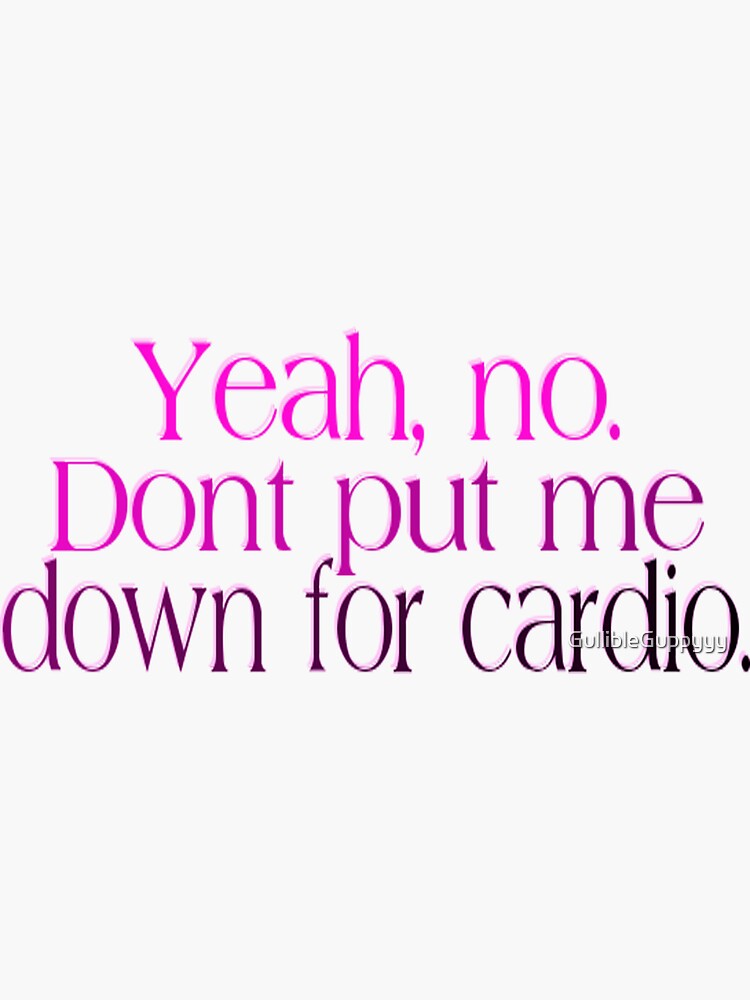 "No Running" Sticker for Sale by GullibleGuppyyy | Redbubble