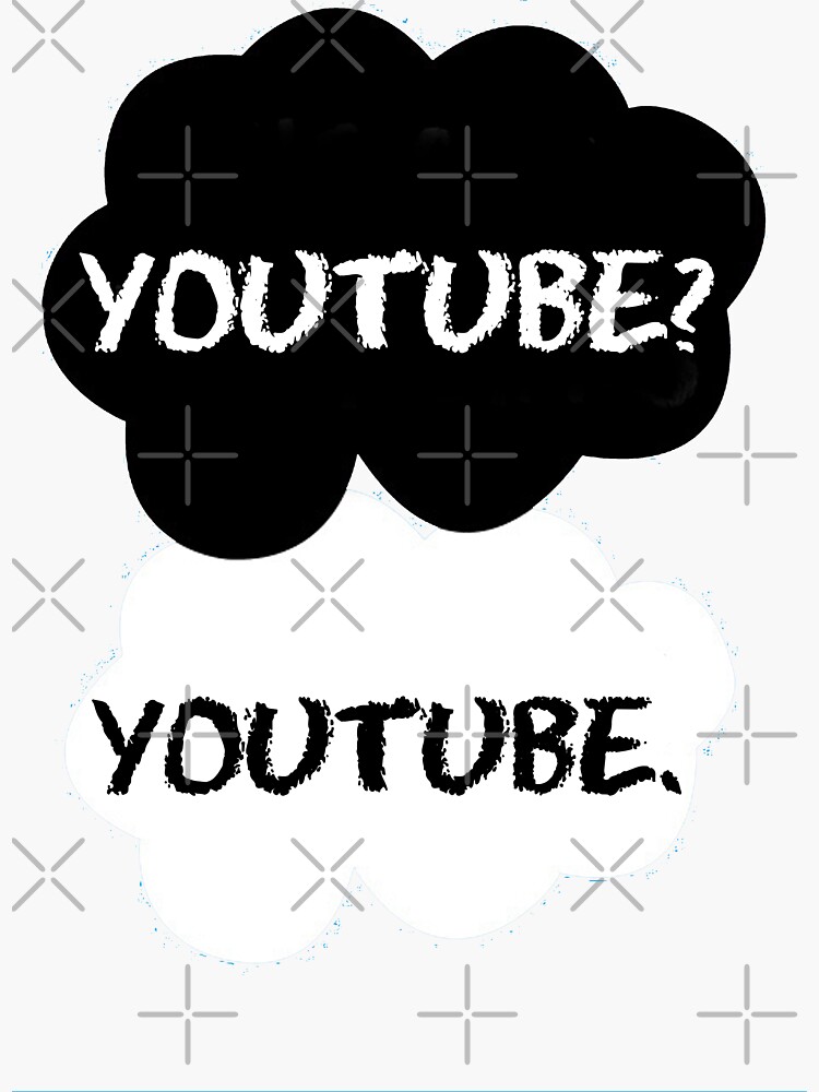 "Youtube - TFIOS (red)" Sticker for Sale by downeymore | Redbubble