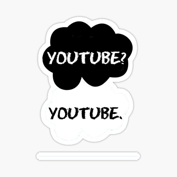 "Youtube - TFIOS (red)" Sticker for Sale by downeymore | Redbubble