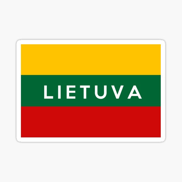 "flag of lithuania" Sticker for Sale by tony4urban | Redbubble