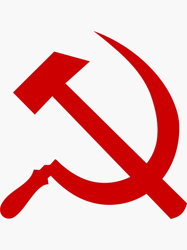 "Hammer and Sickle in Red" Sticker for Sale by BenjiKing | Redbubble