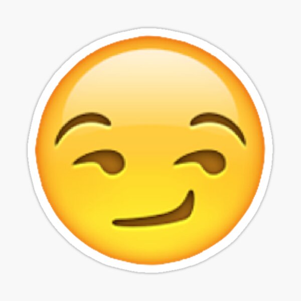 Smirking Emoji Stickers | Redbubble